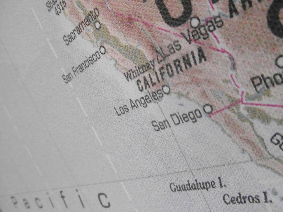 Free Stock Photo of USA Map (West Coast) | Download Free Images and ...