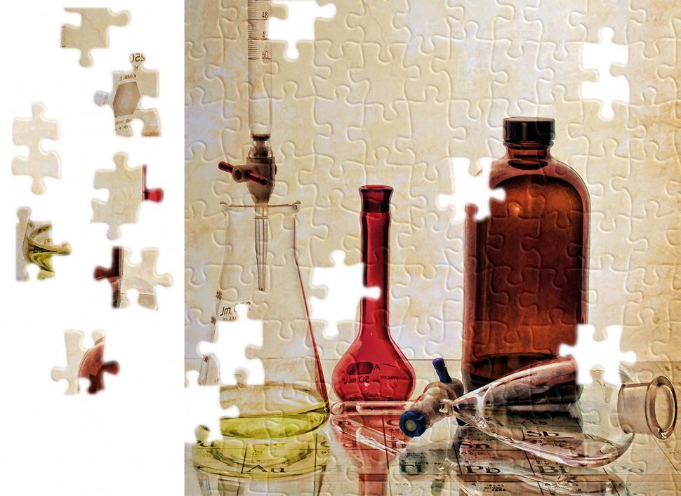 Free Stock Photo of Vintage Science Puzzle Illustration | Download Free ...