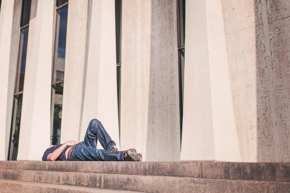 Free Stock Photo of Young Man lying on his back | Download Free Images ...
