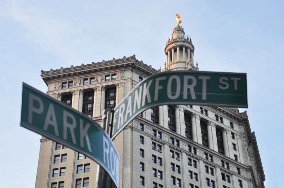 Free Stock Photo of Street Sign in Front of Tall Building | Download ...