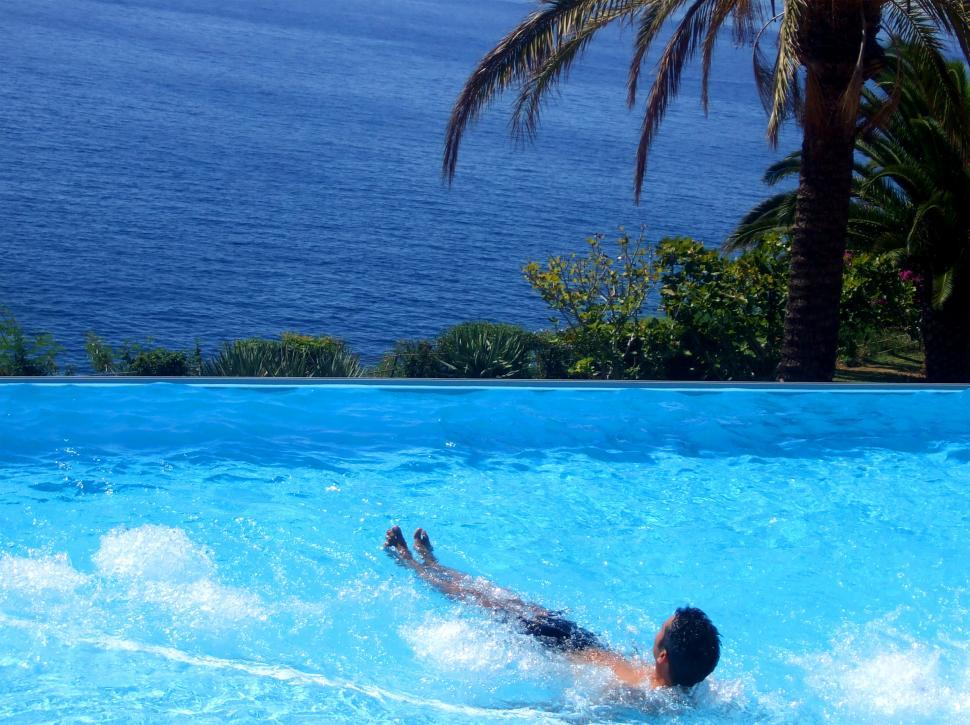 Free Stock Photo of Man relaxing in the swimming pool | Download Free ...