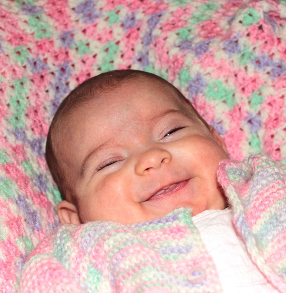 Free Stock Photo of Close-up portrait of a happy baby smiling ...