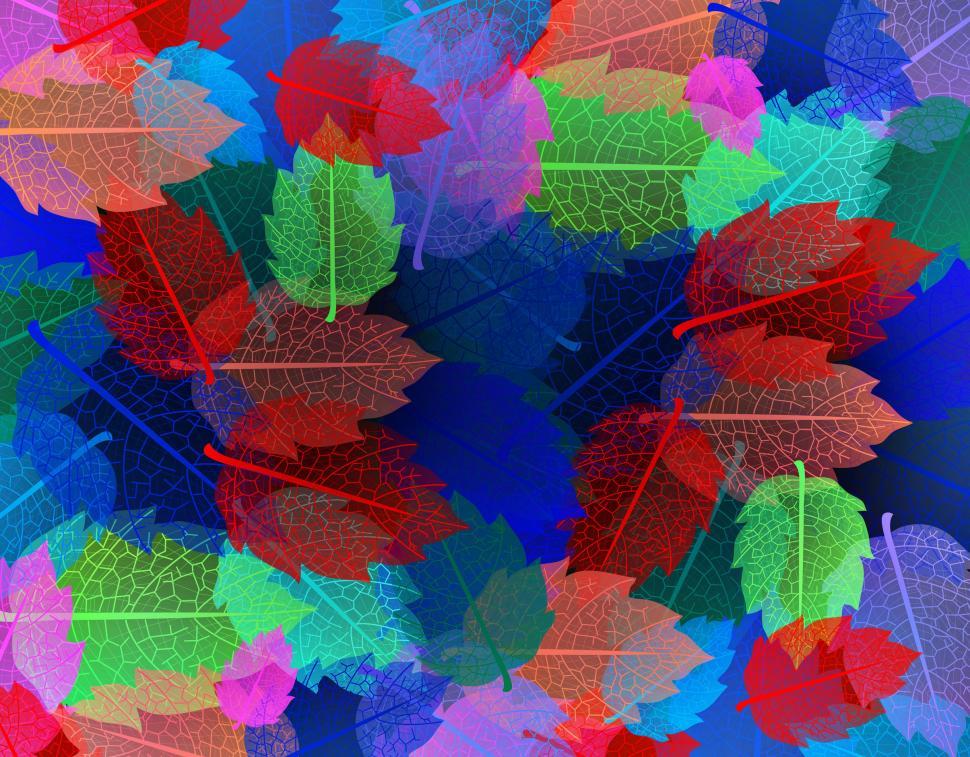 Free Stock Photo of Colorful autumn leaves pattern - Illustration with ...