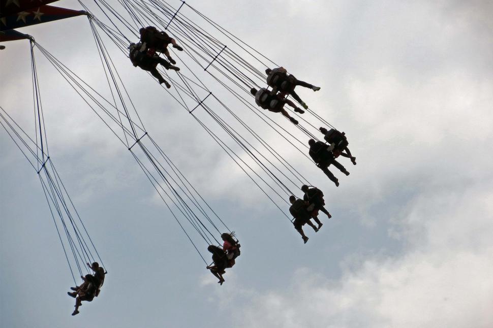 Free Stock Photo of People riding on swing ride | Download Free Images ...