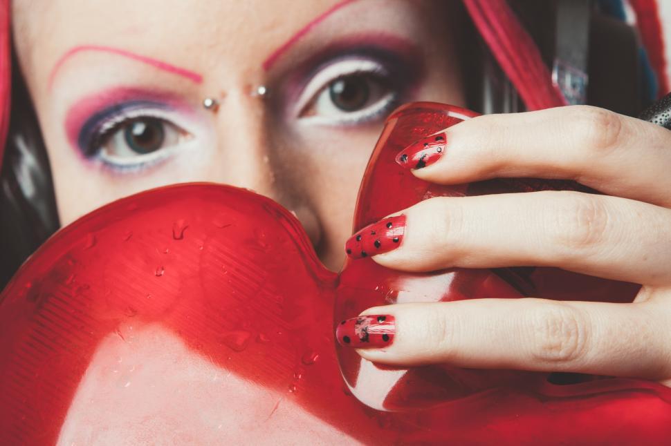 Free Stock Photo of Person Holding Red Heart Close Up | Download Free ...