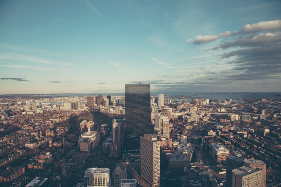 Free Stock Photo of Aerial View of City With Tall Buildings | Download ...