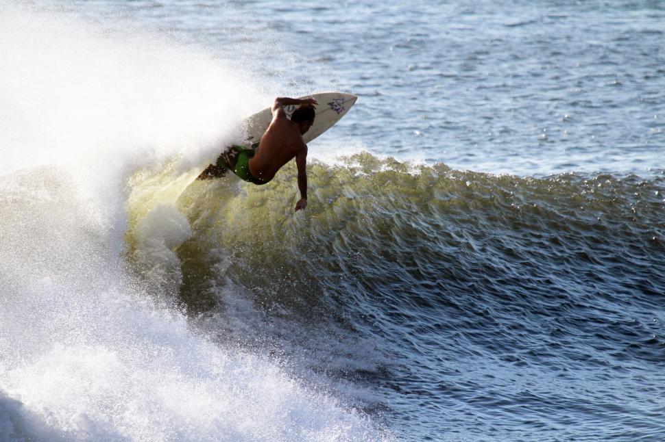 Free Stock Photo of Man Riding Wave on Surfboard | Download Free Images ...