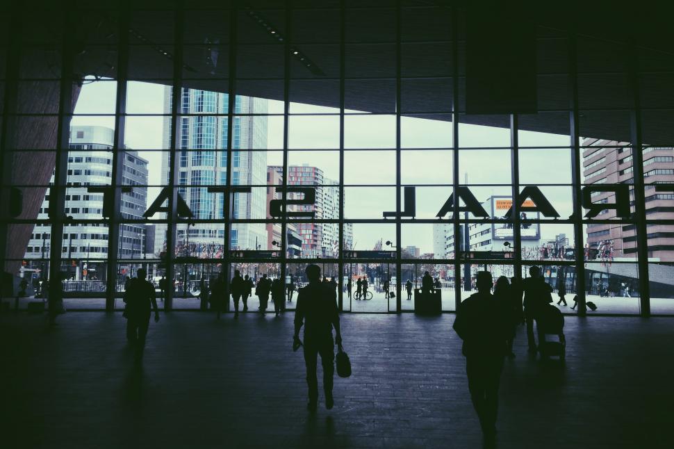 Free Stock Photo of Group of People Walking Inside a Building ...
