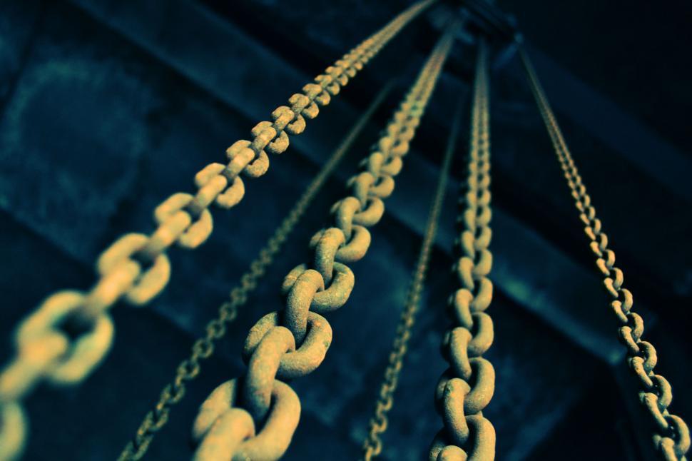 Free Stock Photo of Group of Chains Hanging From Ceiling | Download ...
