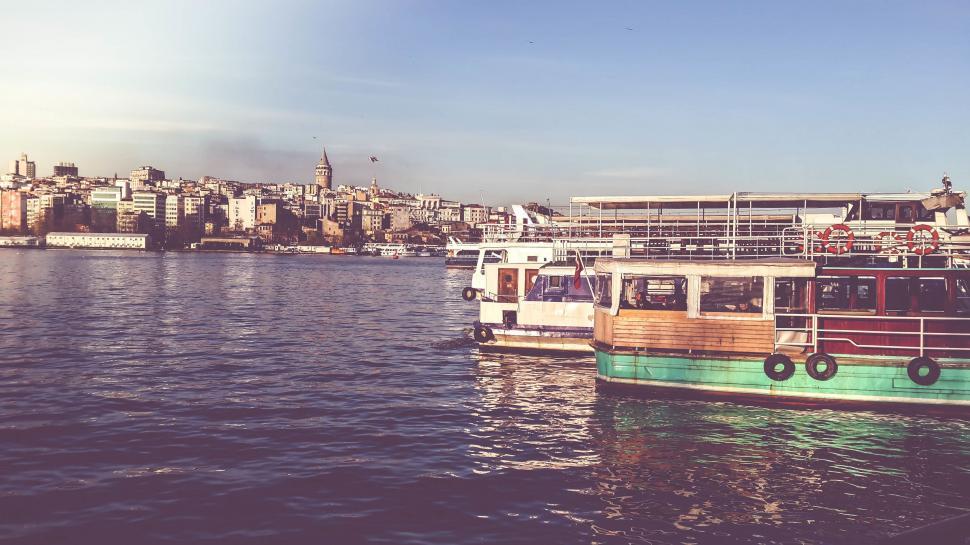 Free Stock Photo of waterfront city dock water boat ship building ...