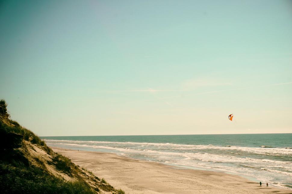 Free Stock Photo of Person Flying Kite on Beach | Download Free Images ...