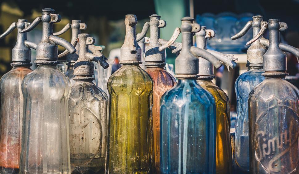 Free Stock Photo of Group of Water Bottles in a Row | Download Free ...