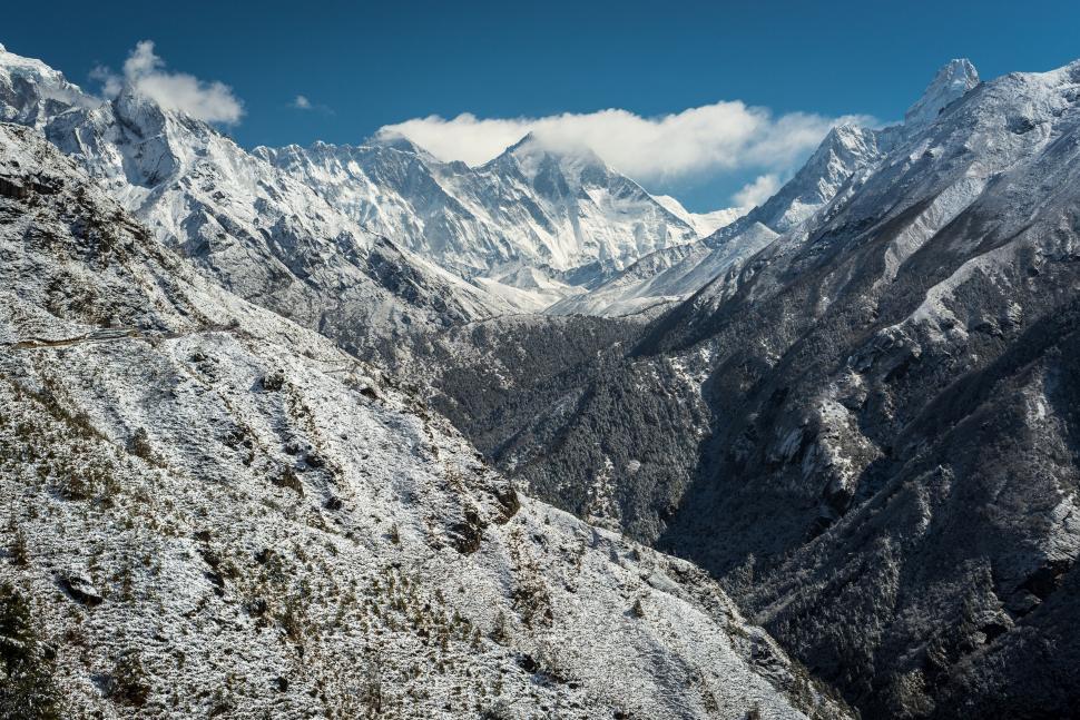 Free Stock Photo of Panoramic View of a Mountain Range From Mountaintop ...