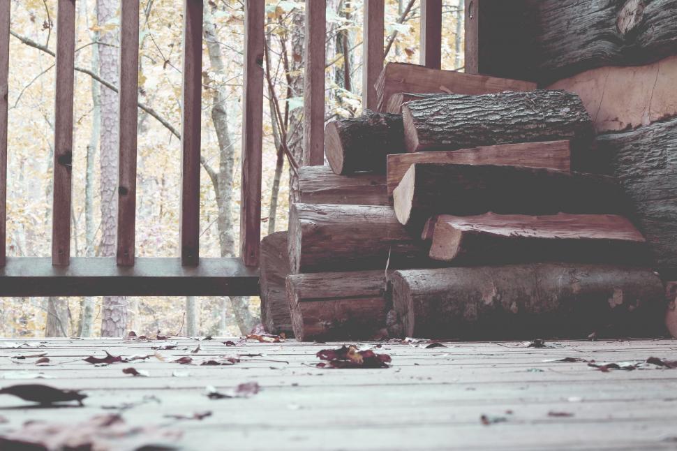 Free Stock Photo of Stack of Logs on Wooden Floor | Download Free ...