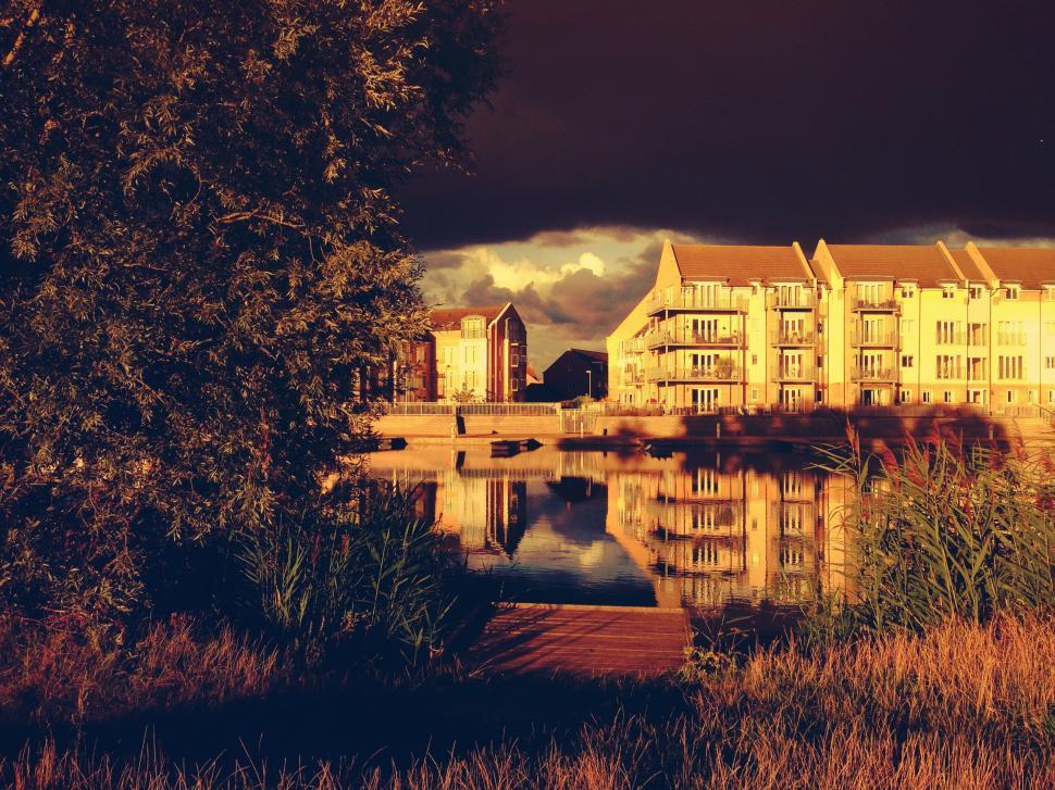 Free Stock Photo of Large Building Next to a Body of Water | Download ...