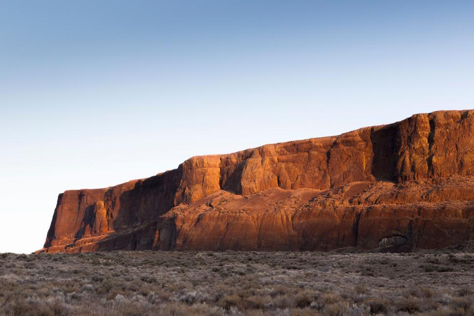 Free Stock Photo of Massive Rock Formation in Desert Landscape ...
