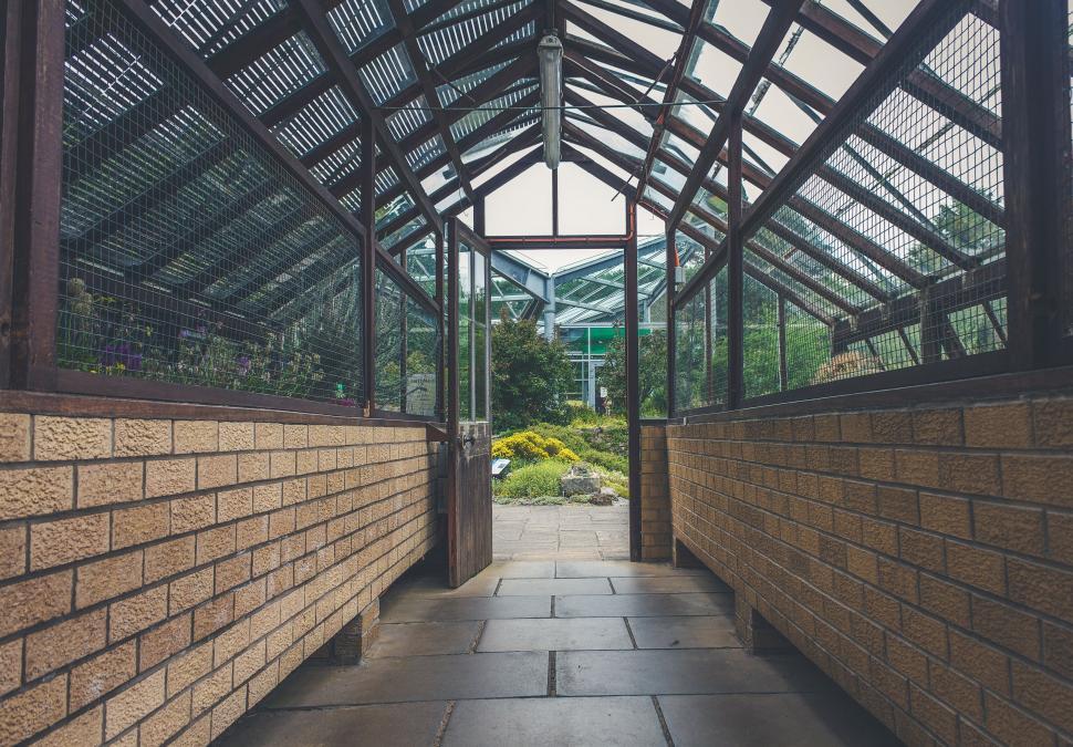 Free Stock Photo of Walkway With Windows in a Building | Download Free ...