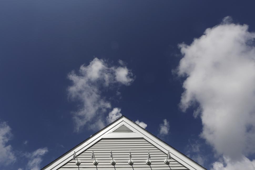 Free Stock Photo of Top of Building With Sky Background | Download Free ...