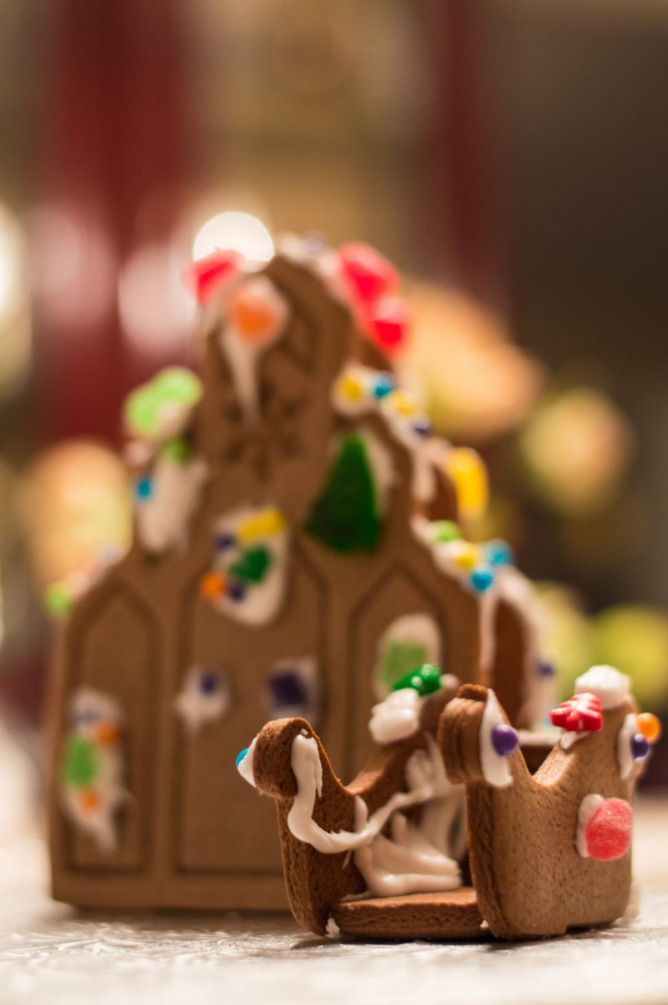 Free Stock Photo of Close Up of a Small Gingerbread House | Download ...