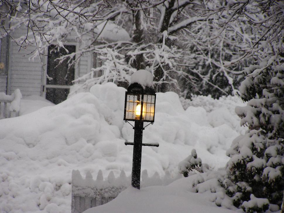 Free Stock Photo of Lamp in the snow | Download Free Images and Free ...