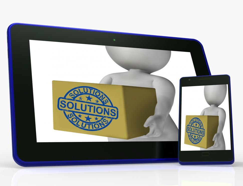 Free Stock Photo of Solutions Box Means Solving Problems And ...
