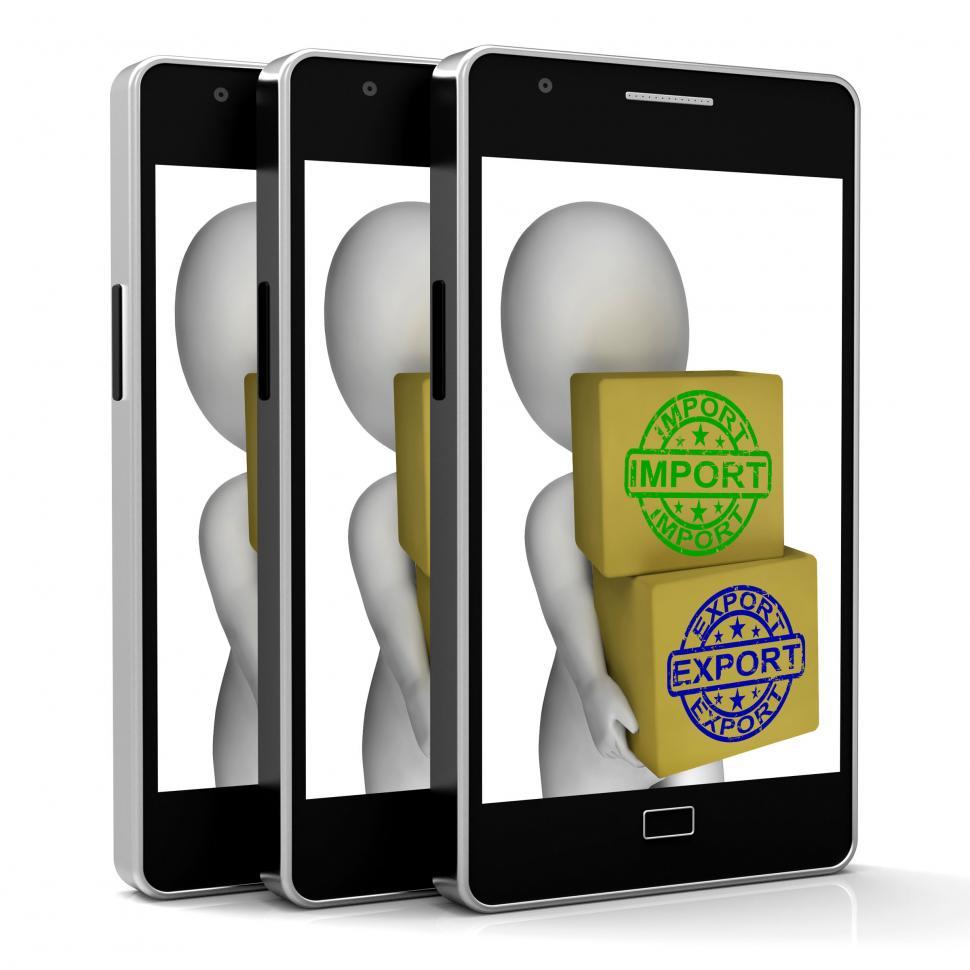 Free Stock Photo of Import Export Boxes Mean Global Trade Importing And ...