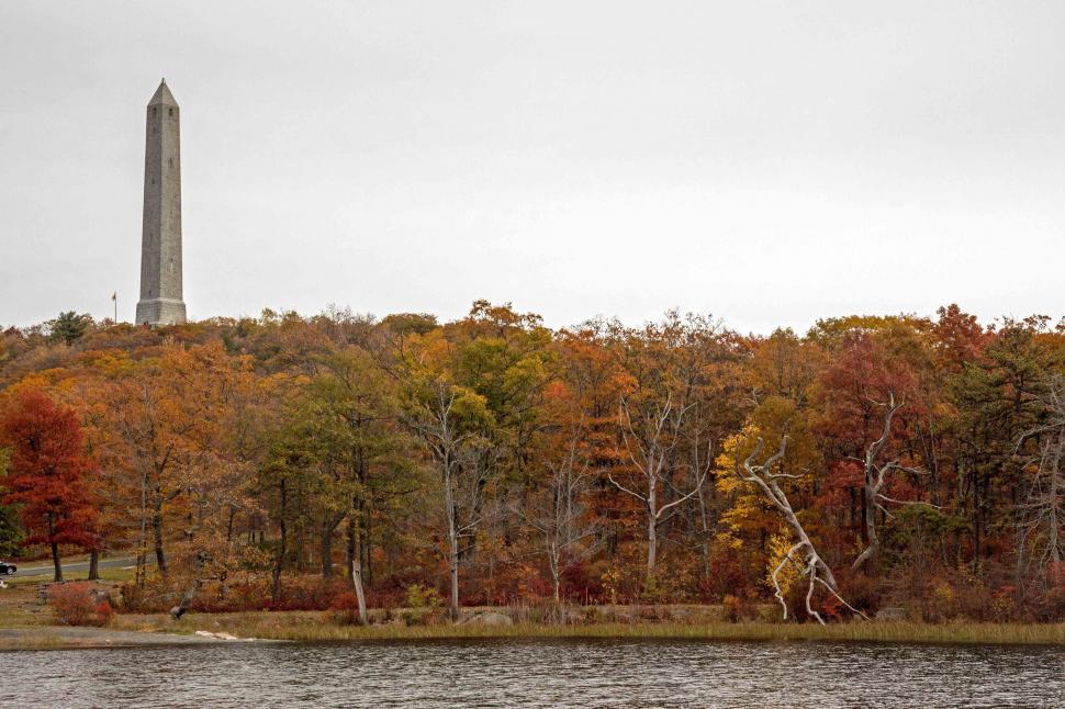 Free Stock Photo of High Point Monument From Shore Of Lake Marcia ...