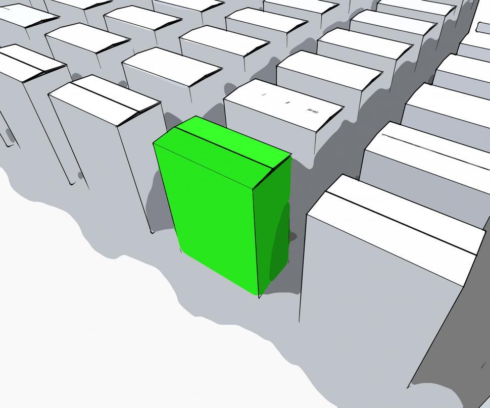 Free Stock Photo of Blank Box Copy space Means Stand Out Leader Or ...