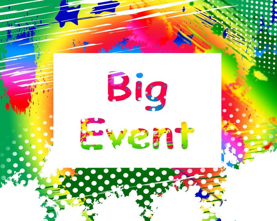 Free Stock Photo of Big Event On Screen Shows Celebration Occasion ...