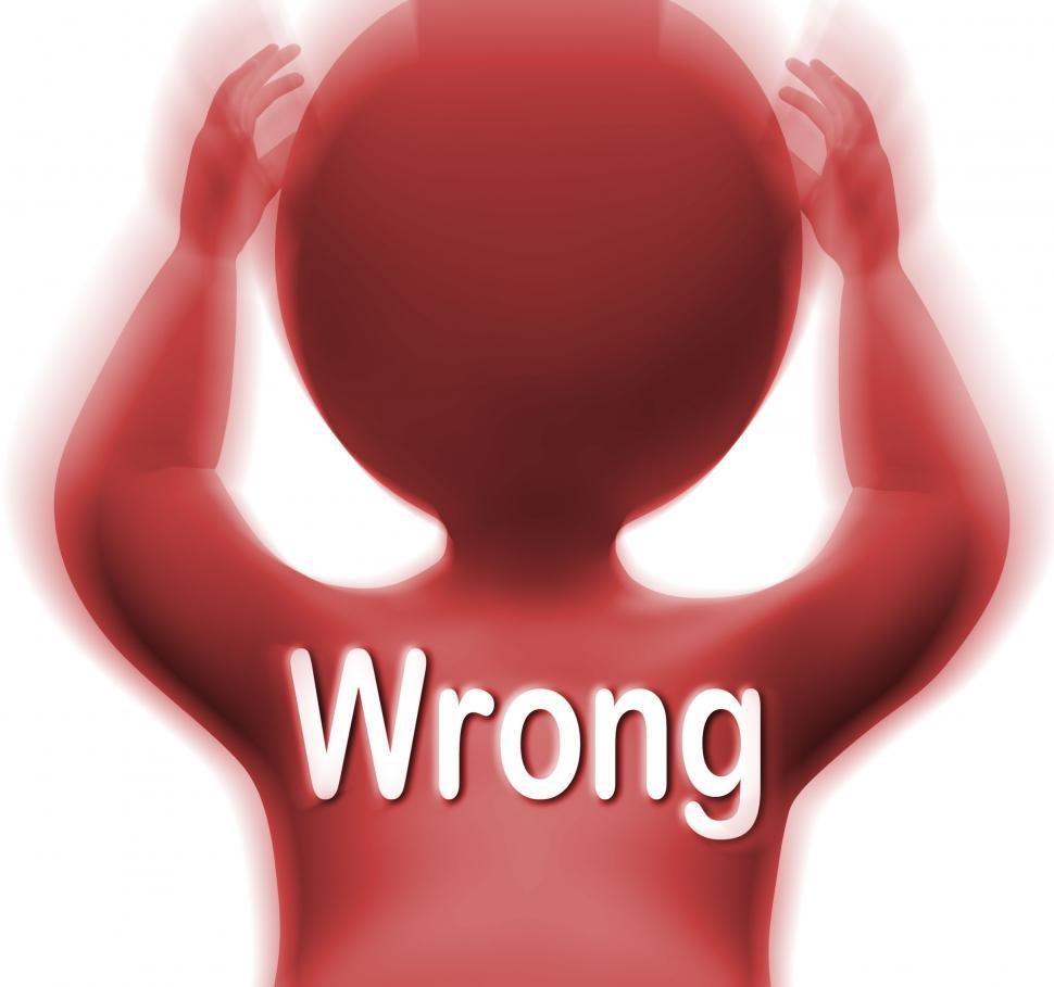 Free Stock Photo Of Wrong Man Means Bad Incorrect And Mistaken