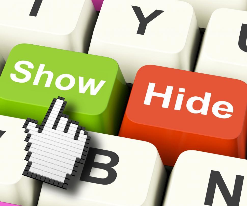 free-stock-photo-of-show-hide-computer-keys-mean-on-display-and-out-of-sight-download-free
