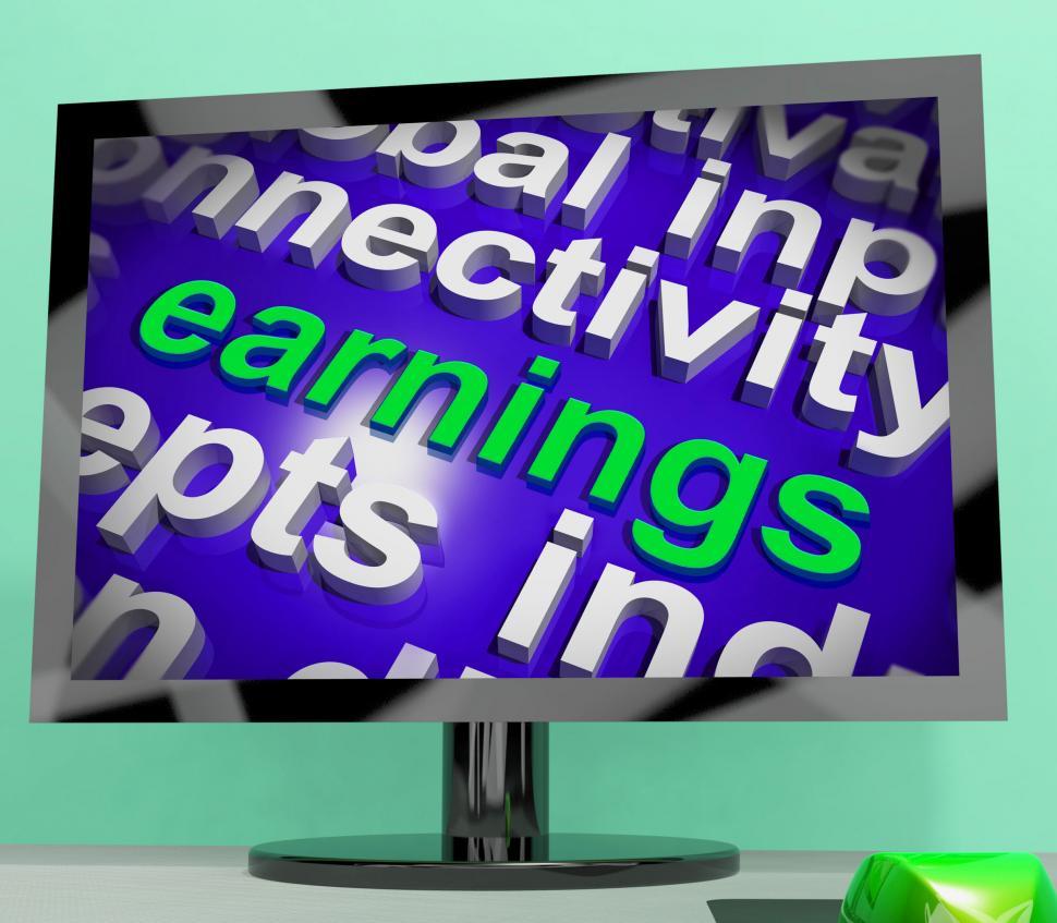 Free Stock Photo of Earnings Screen Shows Wage Prosperity Career ...