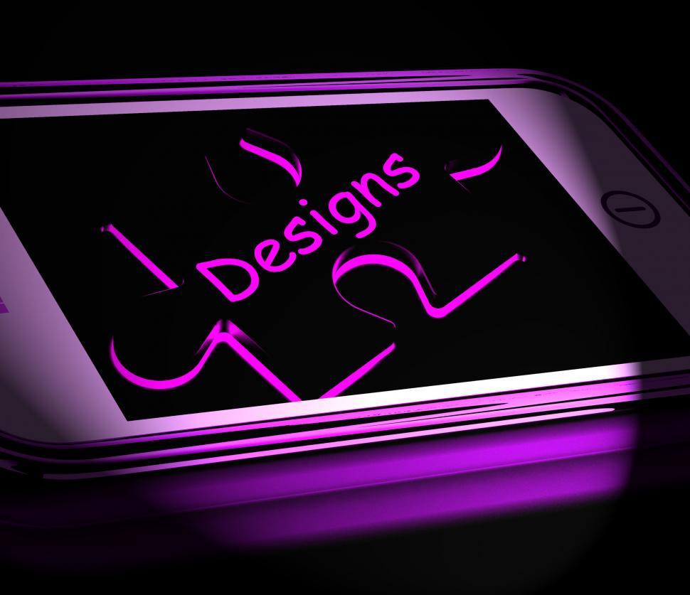 Free Stock Photo of Designs Smartphone Displays Design And Layout On ...