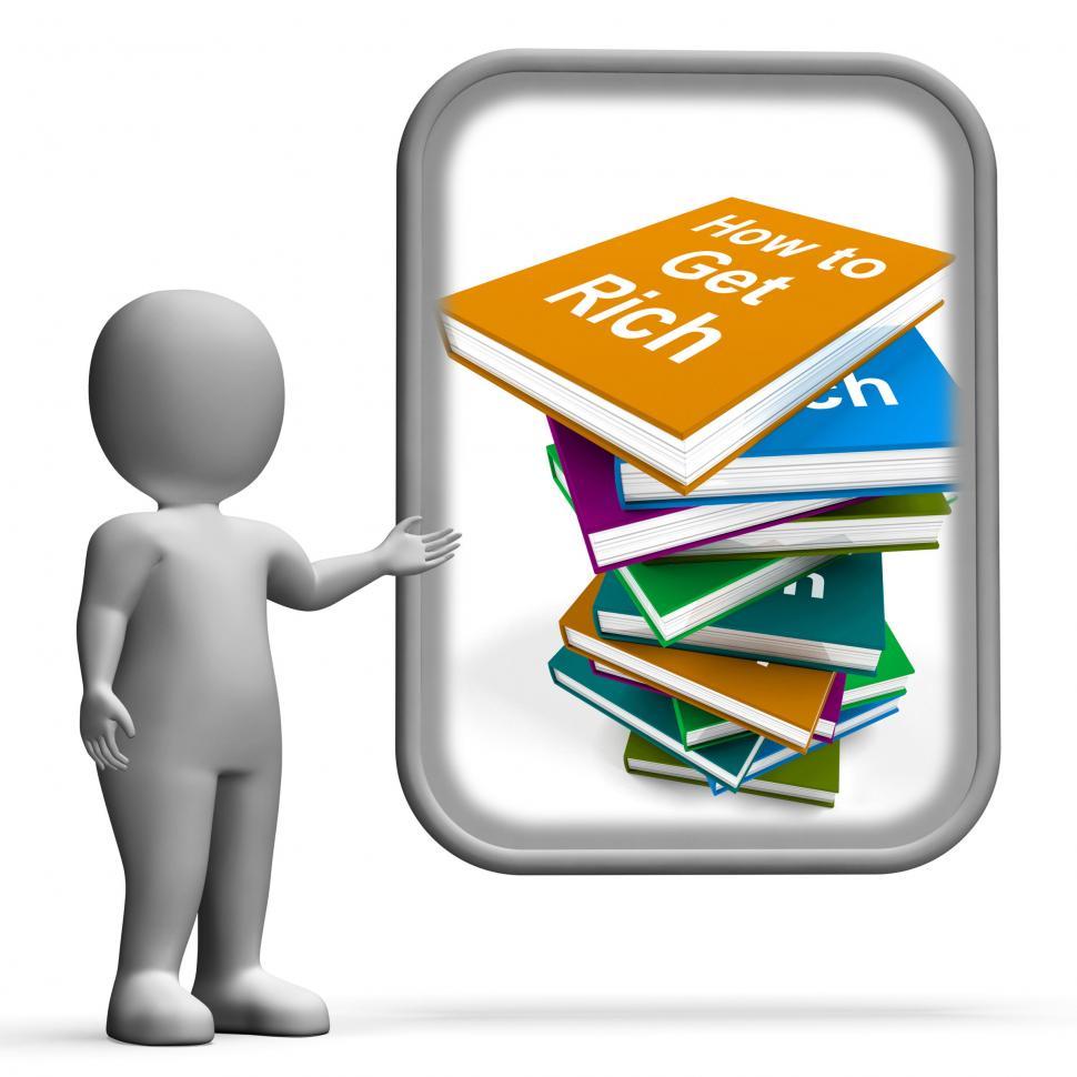 Free Stock Photo of How To Get Rich Book Stack Displays Make Wealth ...