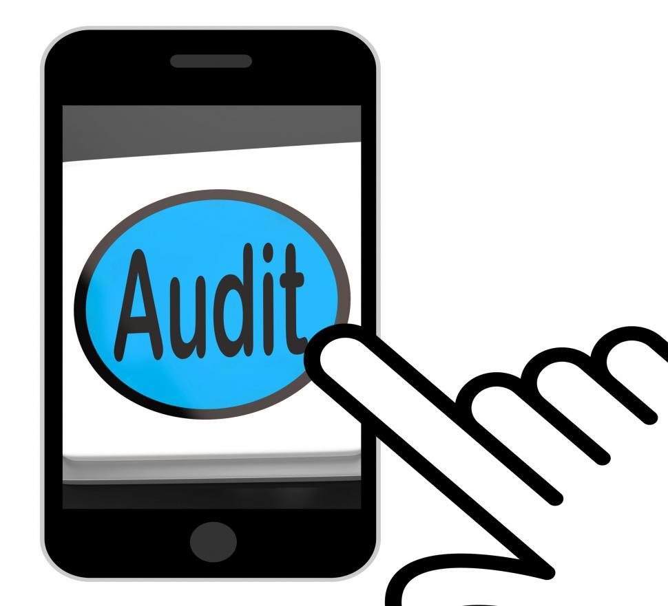 Free Stock Photo of Audit Button Displays Auditor Validation Or ...