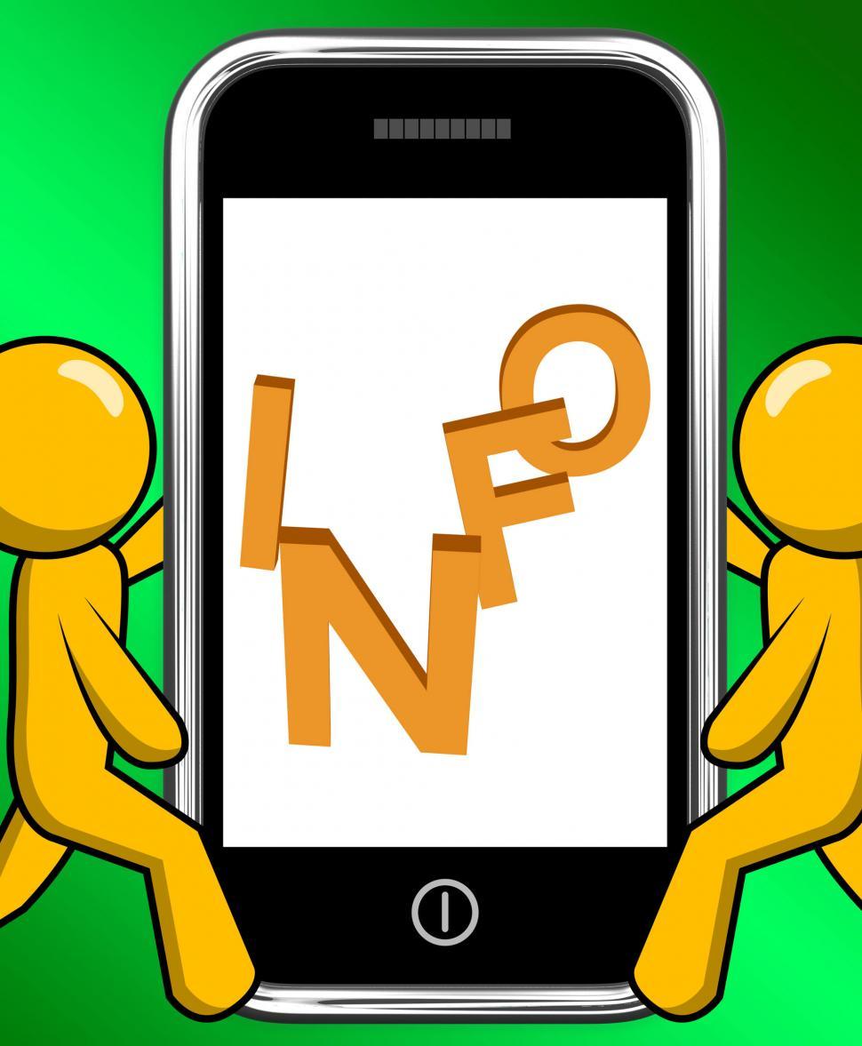 Free Stock Photo of Info On Phone Displays Customer Support Or ...