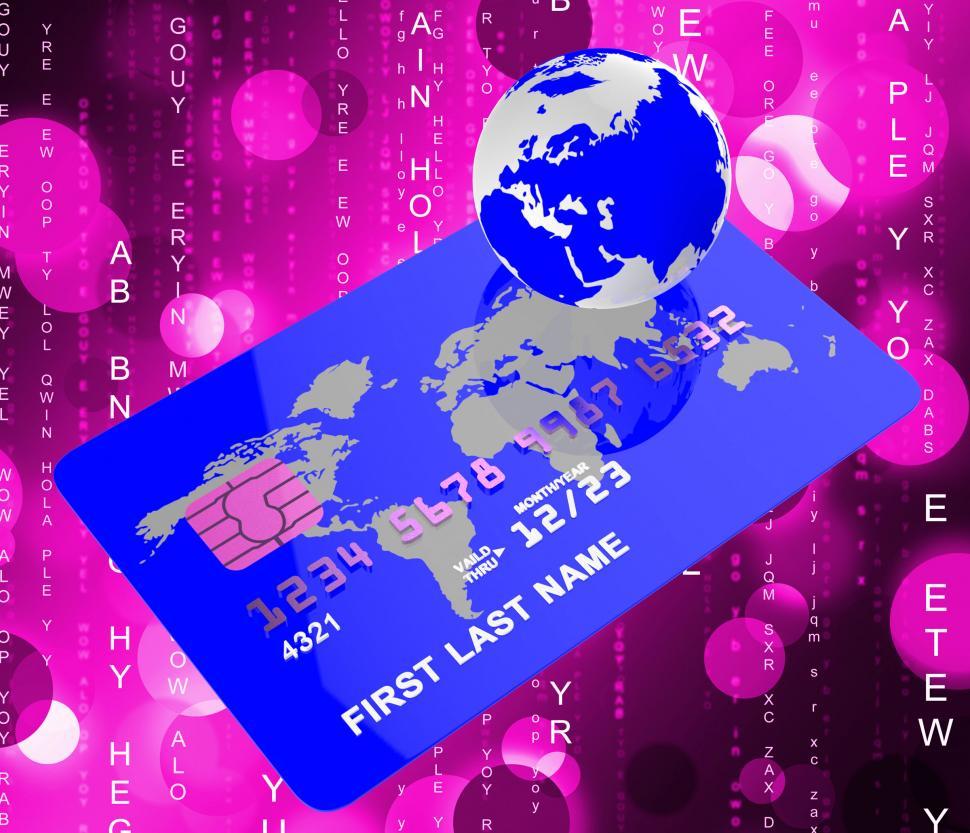Free Stock Photo of Credit Card Means World Globalise And Globally ...