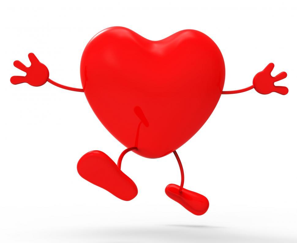 Free Stock Photo of Heart Character Means Valentine s Day And Affection ...