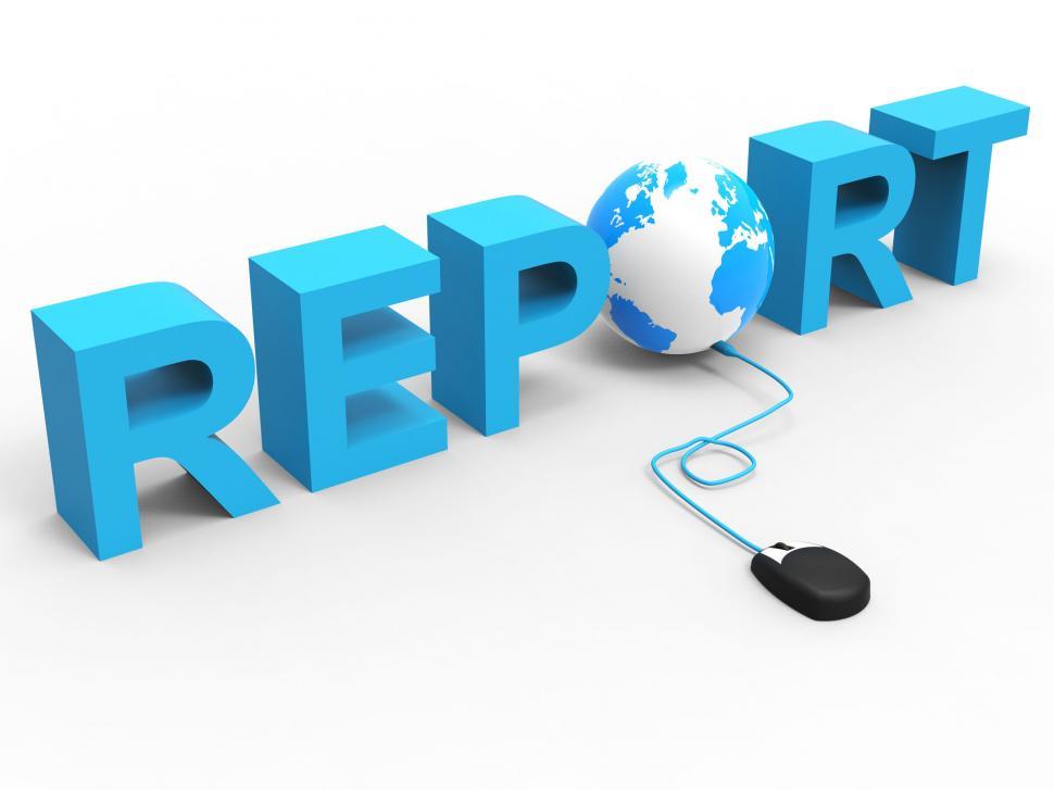 Free Stock Photo of Global Report Represents World Wide Web And ...