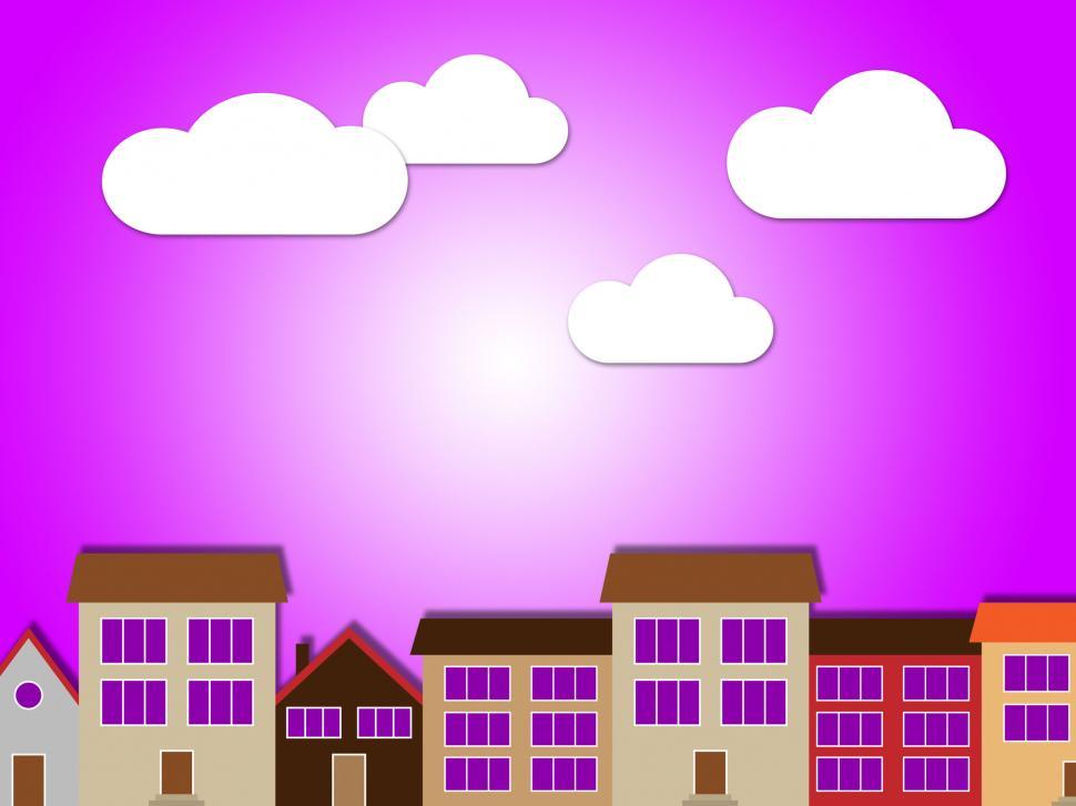 Free Stock Photo of Sun Houses Means Habitation Property And ...