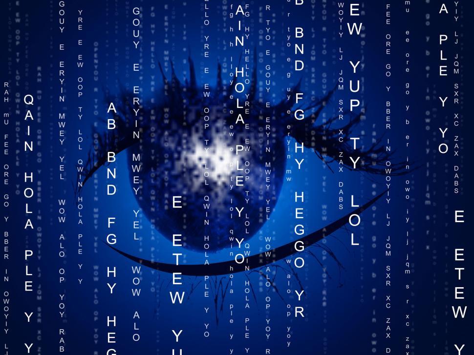 Free Stock Photo of Eye Matrix Indicates Programming Computer And ...