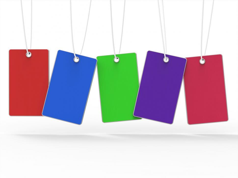 Free Stock Photo of 5 Tags Indicates Empty Space And Card | Download ...