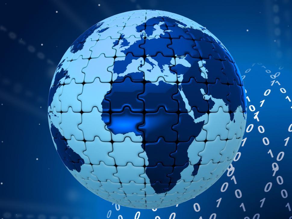 Free Stock Photo of World Digital Represents High Tec And Globalise ...