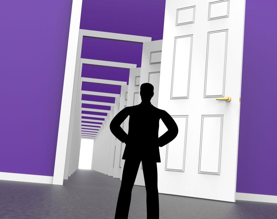Free Stock Photo of Silhouette Doors Represents Men Human And Outline ...