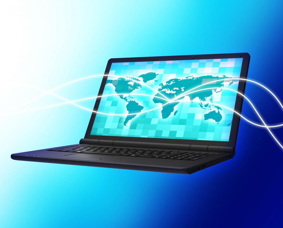Free Stock Photo of Communication Computer Represents Portable Network ...