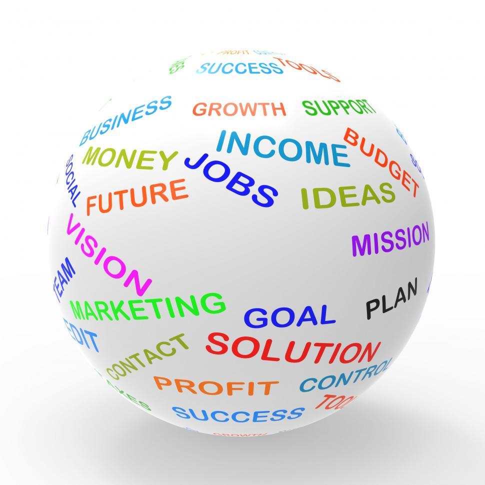 Free Stock Photo of Business Sphere Shows Empty Space And Biz ...