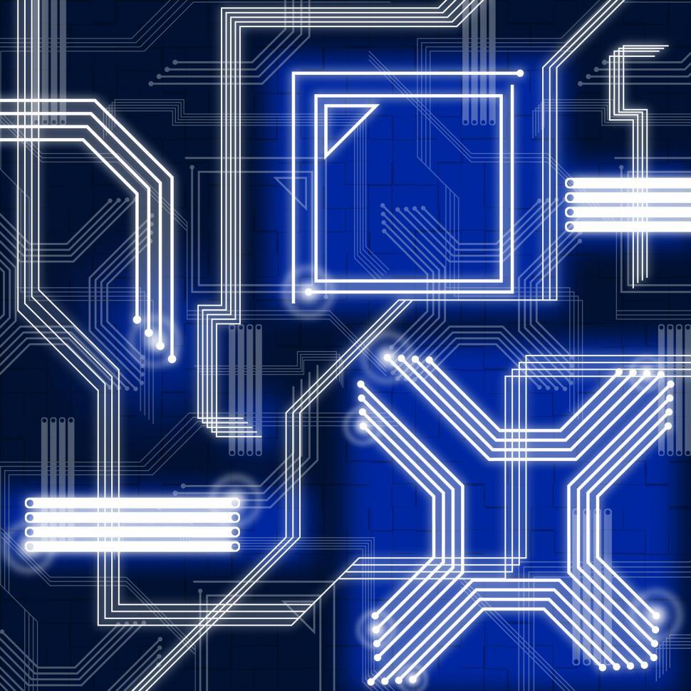 Free Stock Photo of Blue Lines Background Shows Web Connections And ...