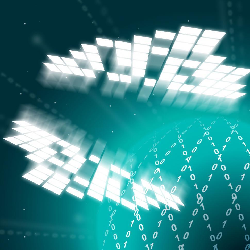Free Stock Photo of Zero One Background Means Internet Virtual And ...