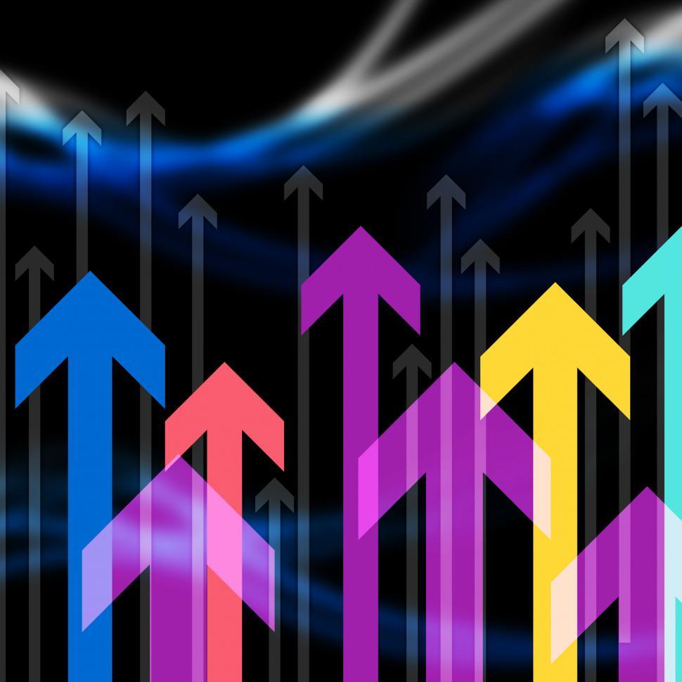 Free Stock Photo of Arrows Background Shows Up Direction And Increase ...