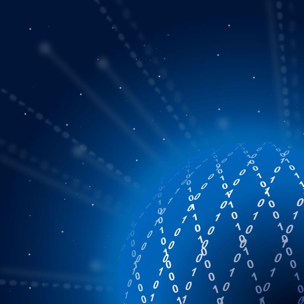 Free Stock Photo of Zero One Background Shows Internet Connecting And ...